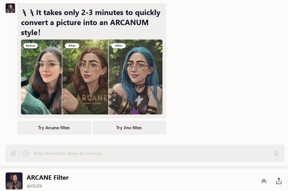 Arcane AI Filter: Turn Yourself Into an Arcane Character