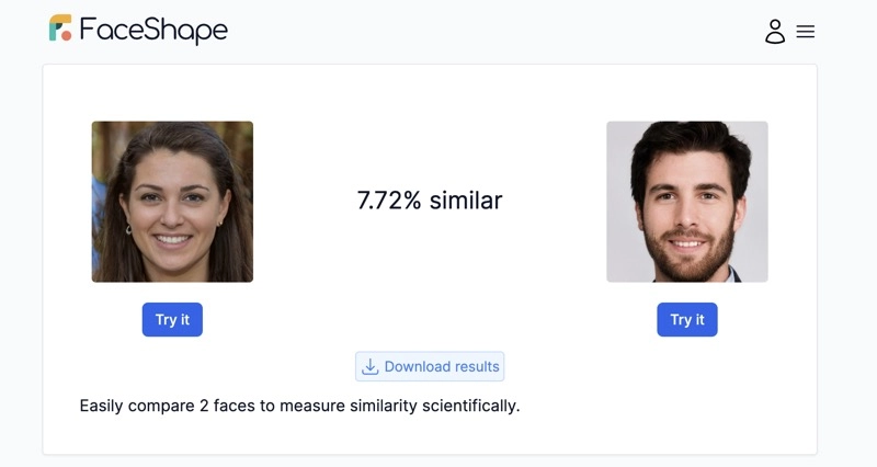 Face Comparison Online Free Tools: Face Similarity Test