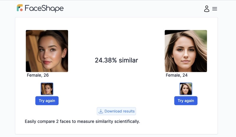 Face Comparison Online Free Tools: Face Similarity Test