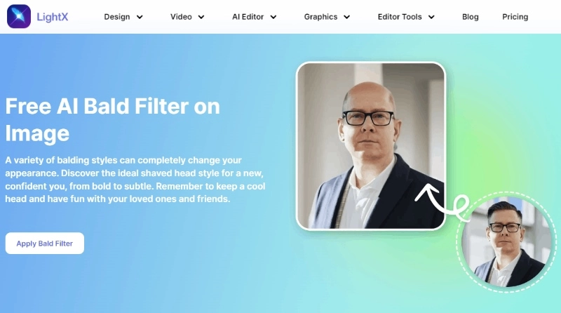 See What Would You Look Like Bald with 4 AI Bald Filters