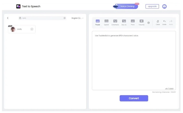 BFDI Text to Speech AI Voice Generator & How-to Guide