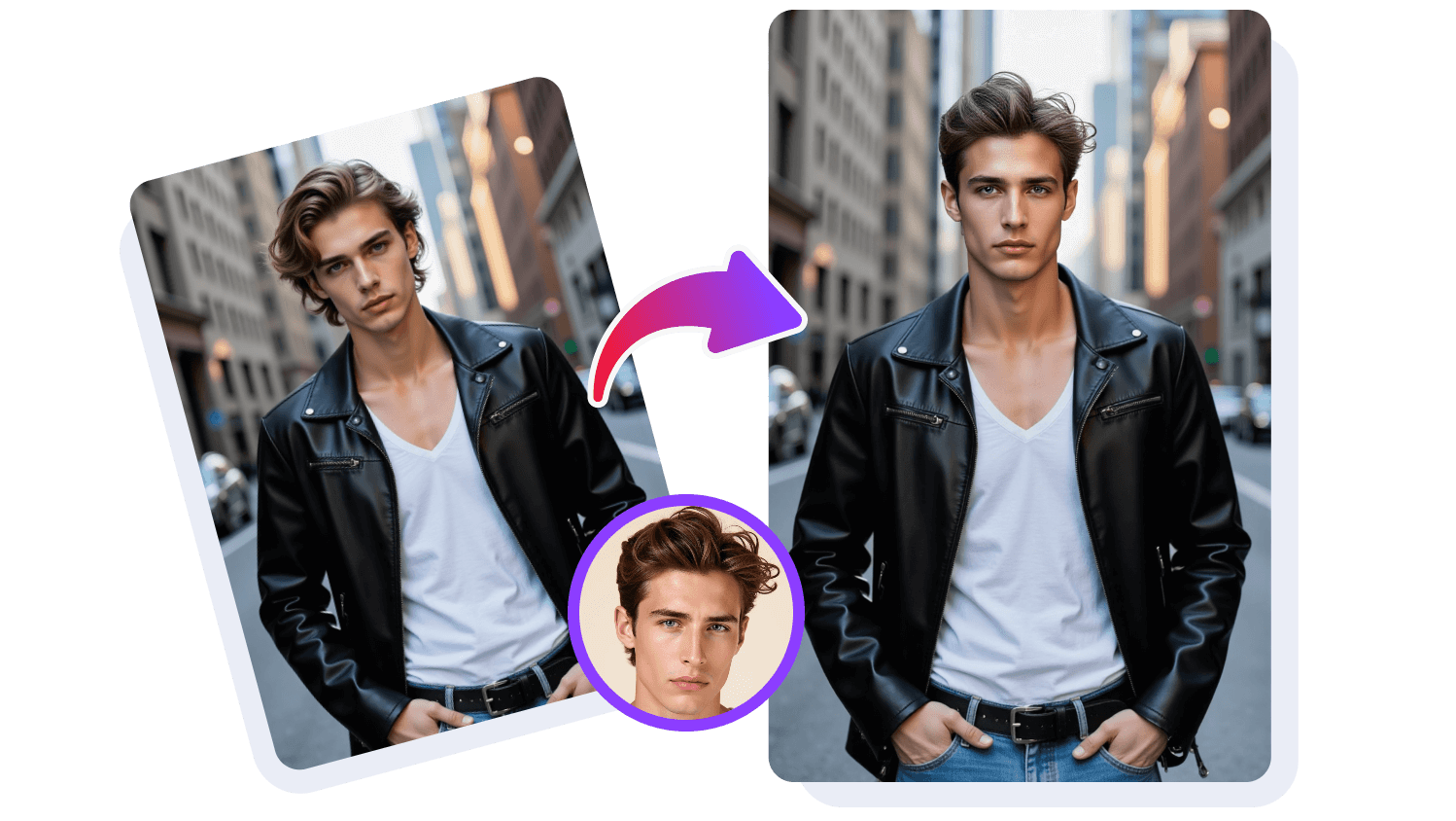 Free Head Swap with Face & Hair Swapping