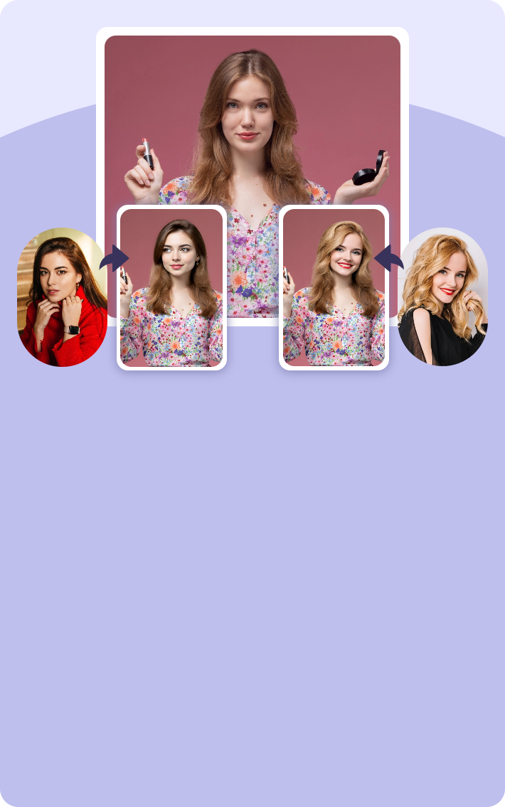 Free Head Swap with Face & Hair Swapping