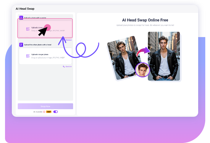 Free Head Swap with Face & Hair Swapping