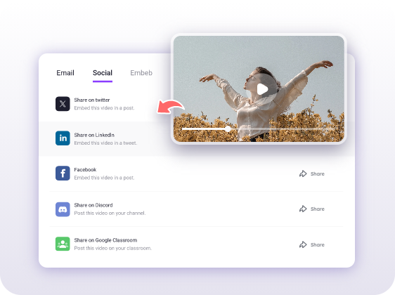 Share Videos by Best Video Creation Site - Vidnoz AI