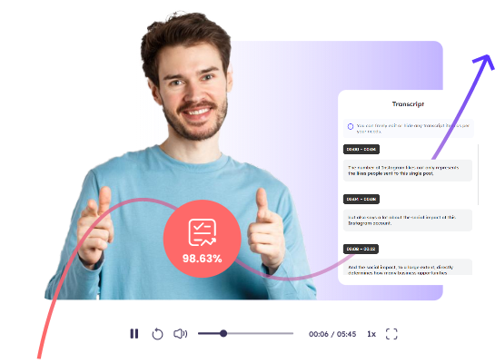 Transcribe Video to Text by AI Video to Text Converter